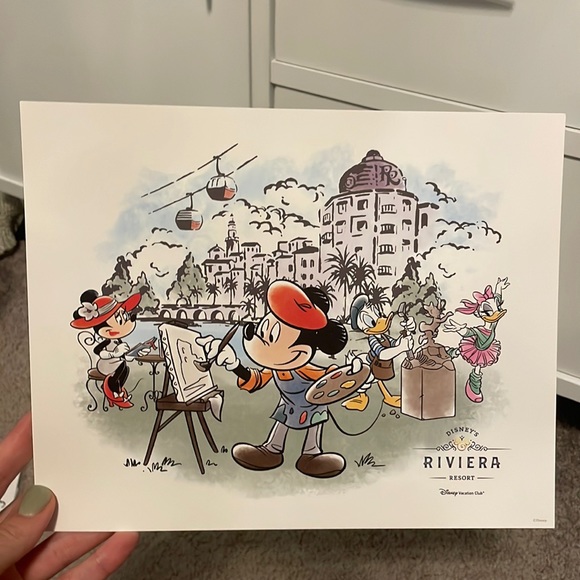 Disney | Art | Dvc Disney Riviera Resort Print | Poshmark